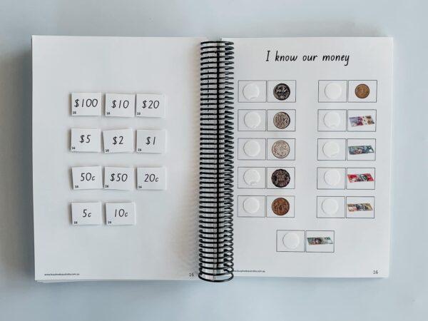 Pairing, Numeracy, Money Printed Busy Book | Busy Books Australia