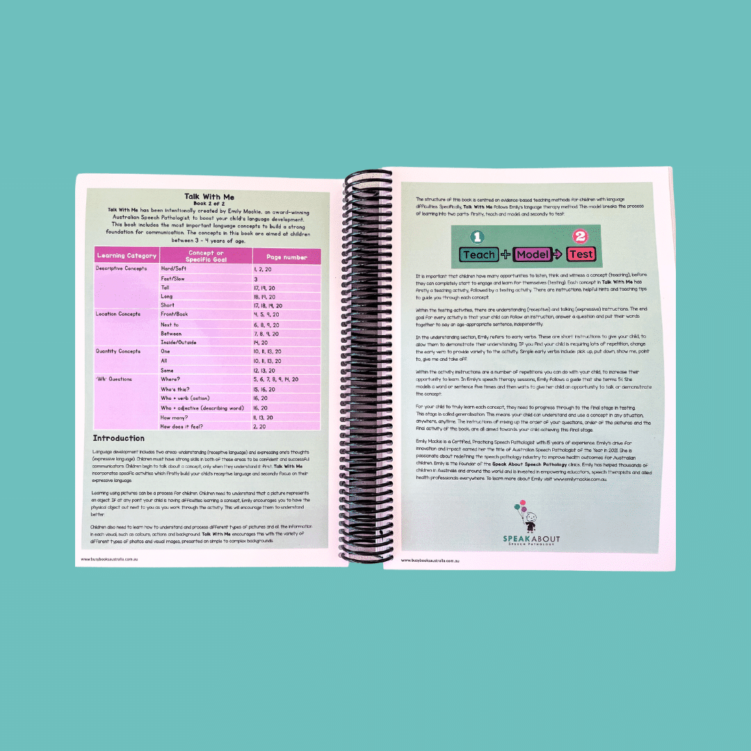 Talk with Me Printed Busy Book